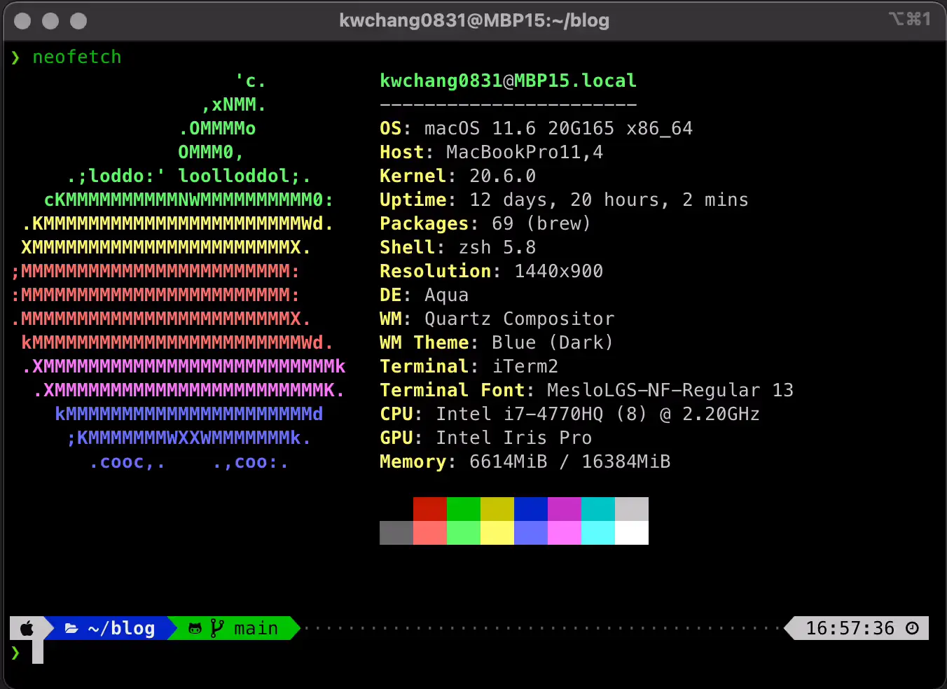 美化 macOS iTerm2 - Oh My Zsh + 一些好用的插件 | 成功他媽.阿瑋 美化 macOS iTerm2 - Oh My Zsh + 一些好用的插件 | 成功他媽.阿瑋